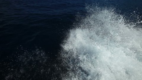 water splash sailing speed boat tropical Stock Footage Video (100% ...