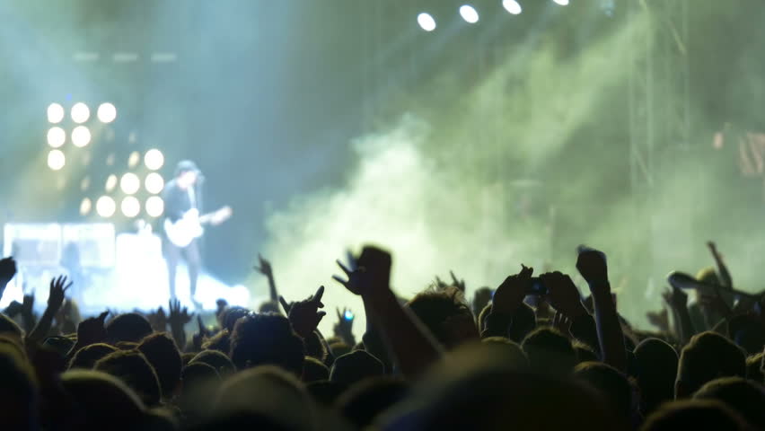 4k concert crowd live music festival Stock Footage Video (100% Royalty ...