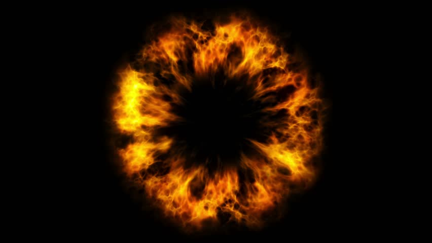 Abstract Motion Background, Fire Circle Stock Footage Video (100% ...