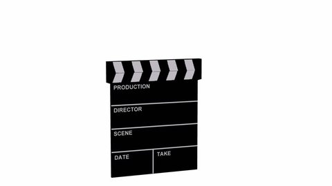 5 Second Long Animated Film Clapboard Stock Footage Video (100% Royalty ...