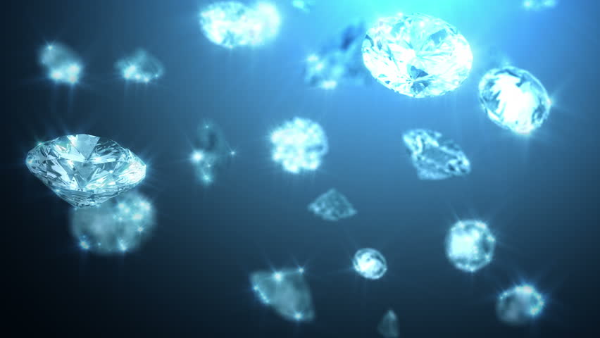 falling diamonds beautiful background seamless loop Stock Footage Video ...