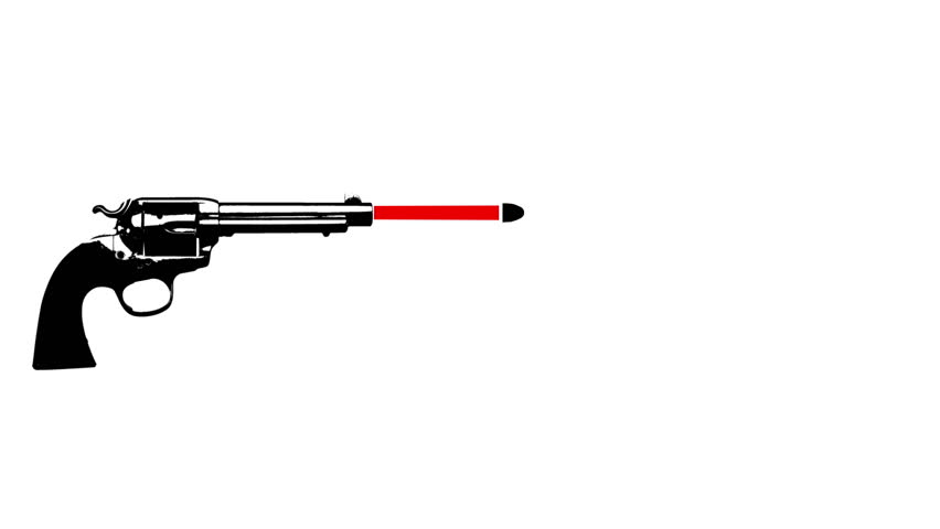 firing gun animation silhouette Stock Footage Video (100% Royalty-free ...