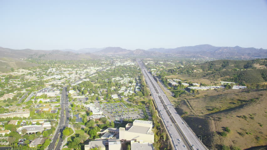 aerial view silicon valley area california Stock Footage Video (100% ...