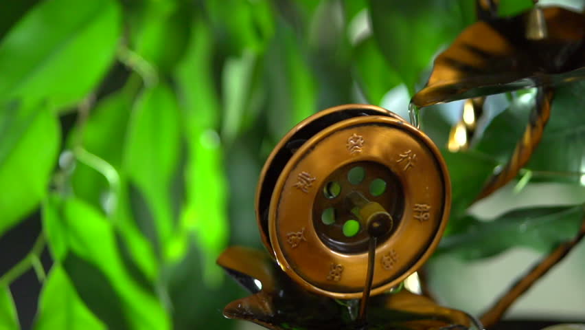 water flows wheel spinning under on Stock Footage Video (100% Royalty ...