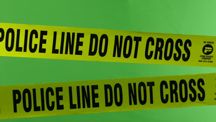 Moving Police Tape Overlay Green Stock Footage Video (100% Royalty-free ...