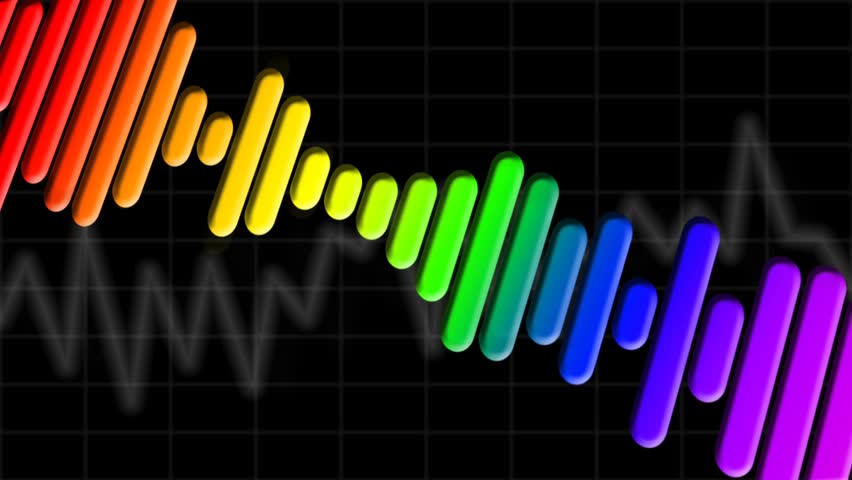 hd sound meter gauge color spectrum Stock Footage Video (100% Royalty ...