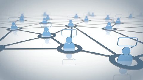 animation network connections icons moving over Stock Footage Video ...