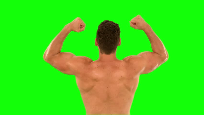 muscular man cheering jumping slow motion Stock Footage Video (100% ...