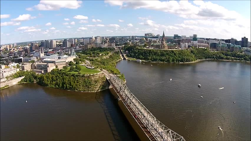 ottawa hull aerial view Stock Footage Video (100% Royalty-free) 7280830 ...