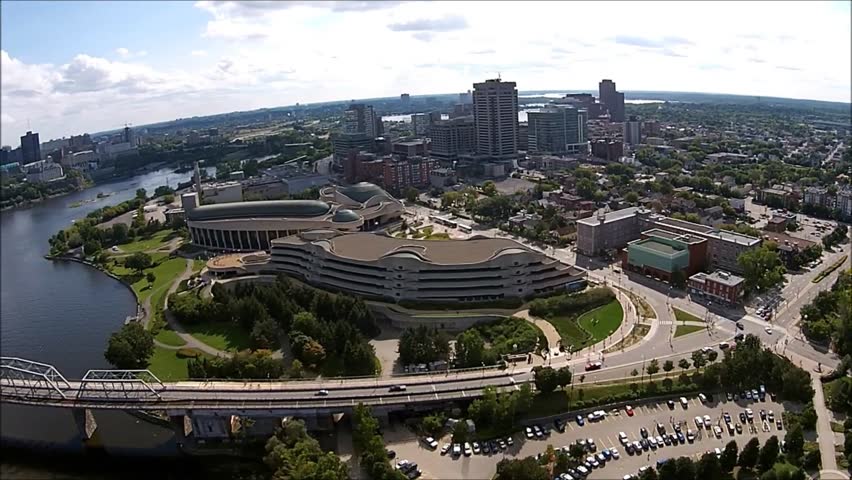 gatineau hull ottawa aerial view Stock Footage Video (100% Royalty-free ...