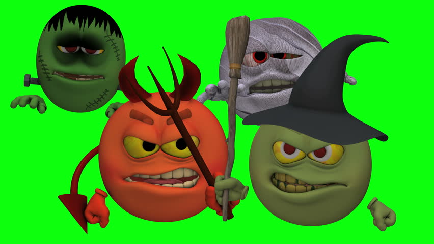 Monster Smiley Guys Wicked the Smiley Stock Footage Video (100% Royalty ...