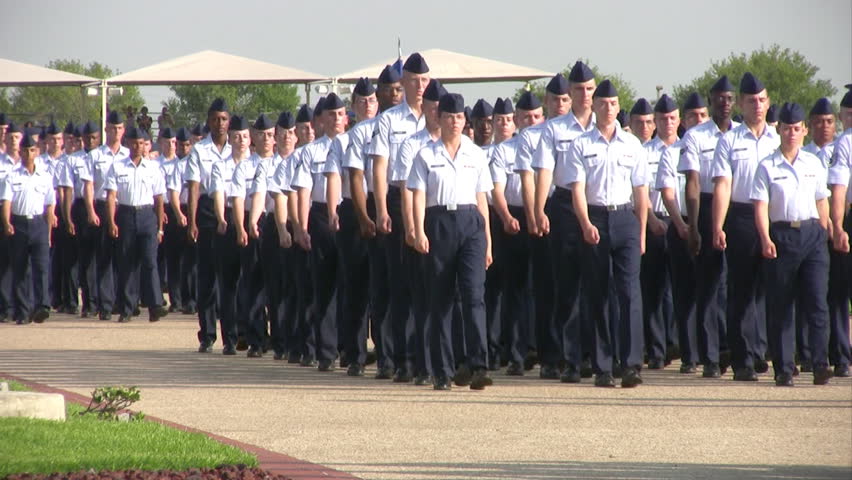 Video Of Usaf Enlisted Basic Training Graduates Marching