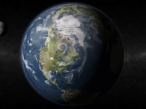 This Hd Realistic Earth Revolves Slowly Stock Footage Video (100% ...