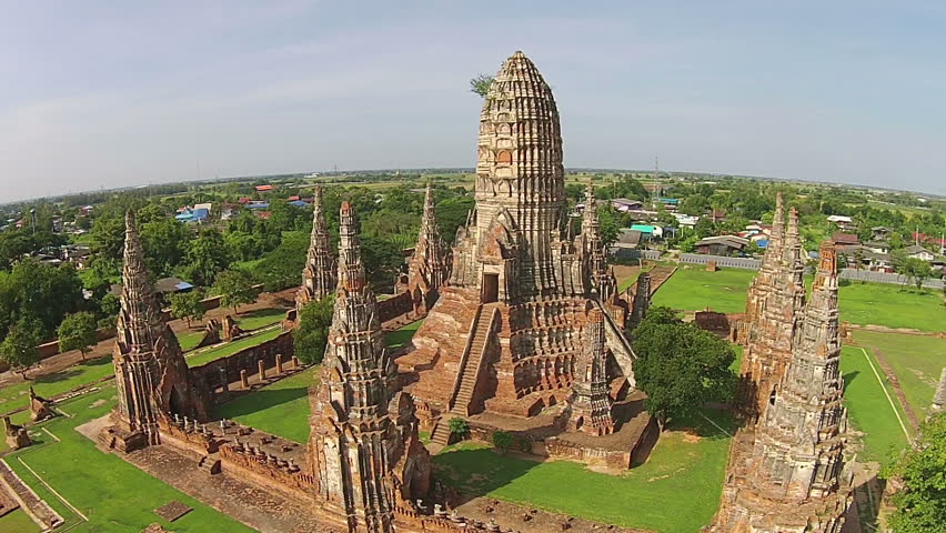 Bird Eye View, Old Temple Stock Footage Video (100% Royalty-free ...