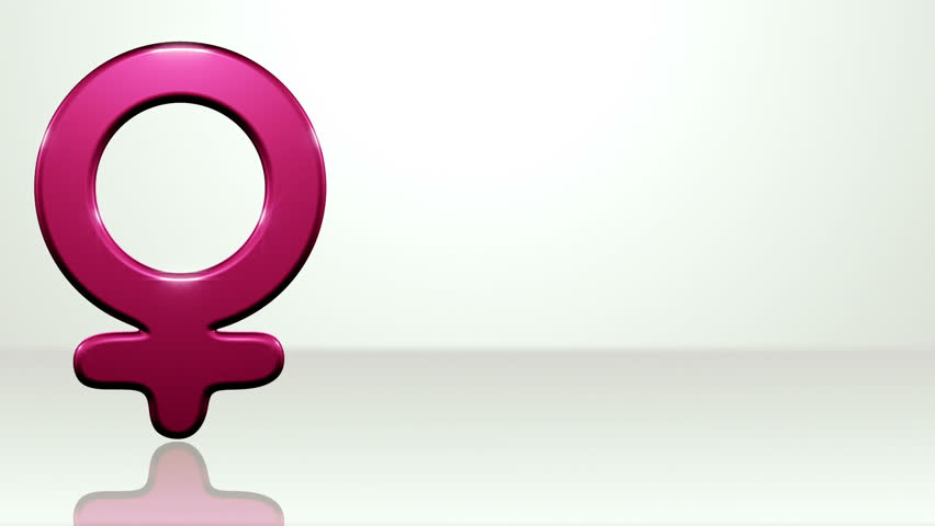 Iconic Female Sign On White Stock Footage Video (100% Royalty-free ...