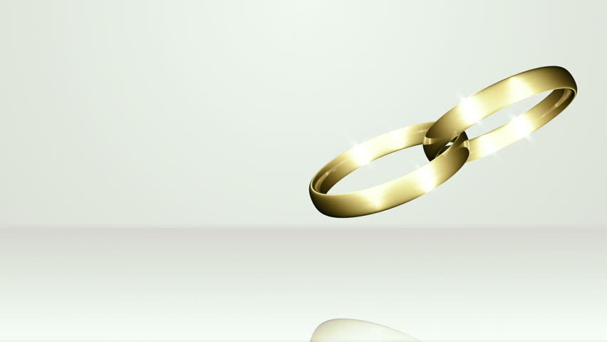 Crossed Wedding Rings On White Stock Footage Video (100% Royalty-free ...