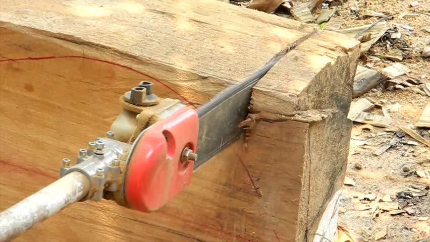 chainsaw blade cutting wood Stock Footage Video (100% Royalty-free ...
