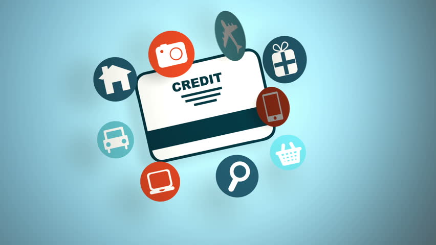 credit card icons animation design hd Stock Footage Video (100% Royalty ...