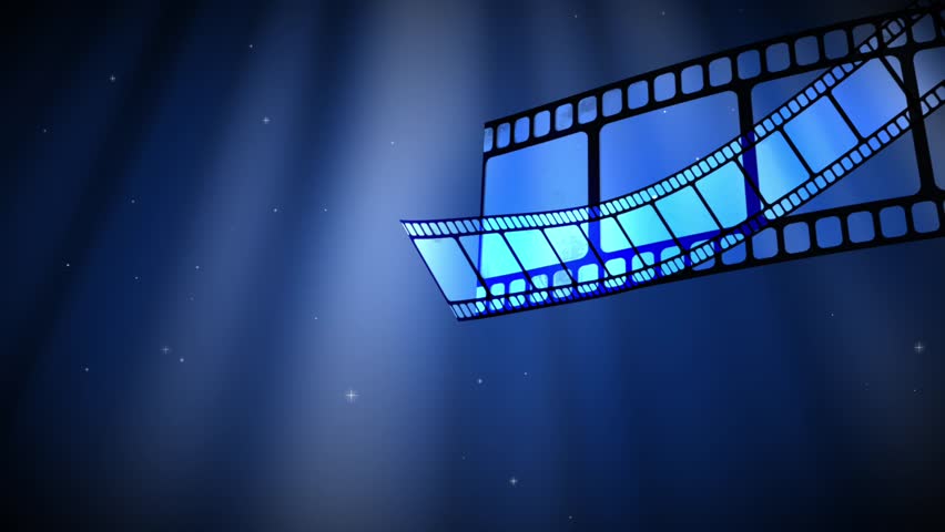 Film Strip On Blue Light Stock Footage Video (100% Royalty-free ...