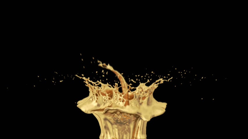 yellow paint splash slow motion full Stock Footage Video (100% Royalty ...