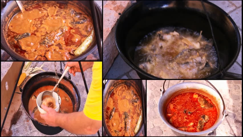 goulash fish soup prepared boiled cooking Stock Footage Video (100% ...