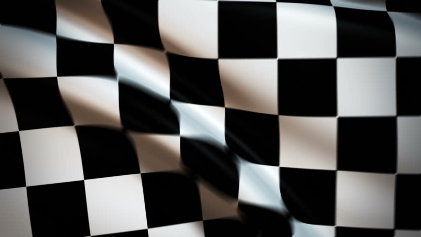race flag 3d animation perfect seamless Stock Footage Video (100% ...