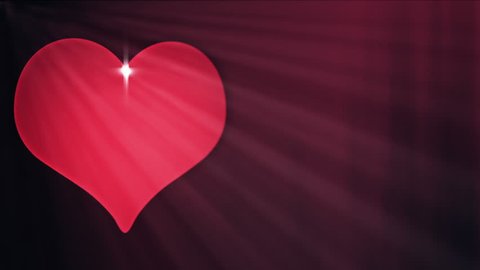 Pink Heart Sparkle Shine Background Animation Stock Footage Video (100% ...