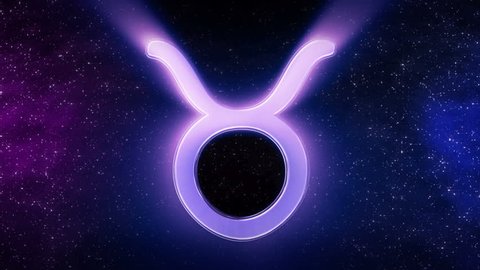 Taurus Sign Zodiac Loop Able Background Stock Footage Video (100% ...