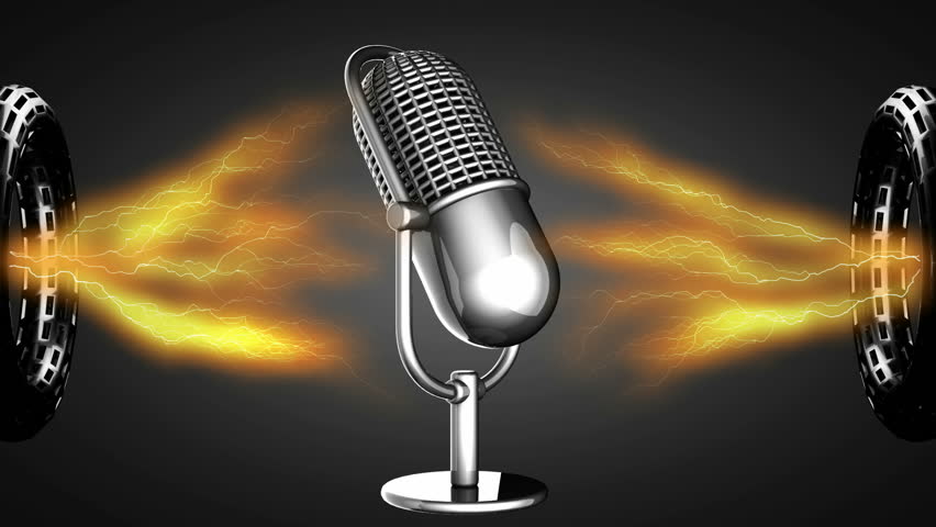 Loop Rotate Retro Microphone Stock Footage Video (100% Royalty-free ...