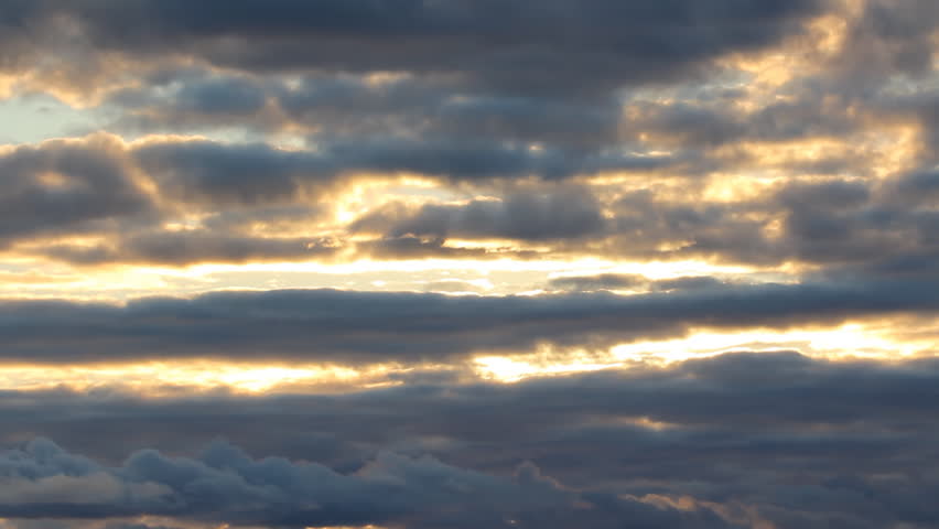 purple gold cloud sunset timelapse muskoka Stock Footage Video (100% ...