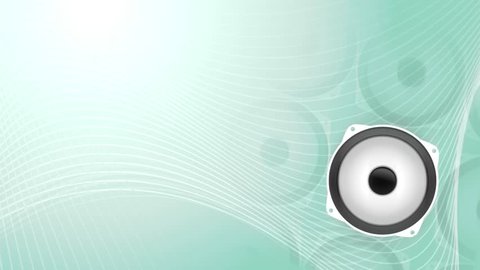 Pumping Speaker Background Looping Animated Illustration Stock Footage ...