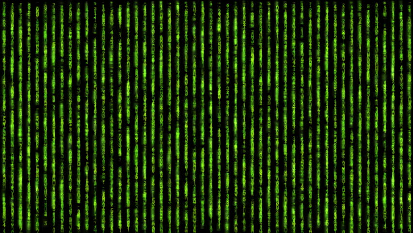 Scrolling Numbers - Matrix Style Arkivvideomateriale (100 % ...