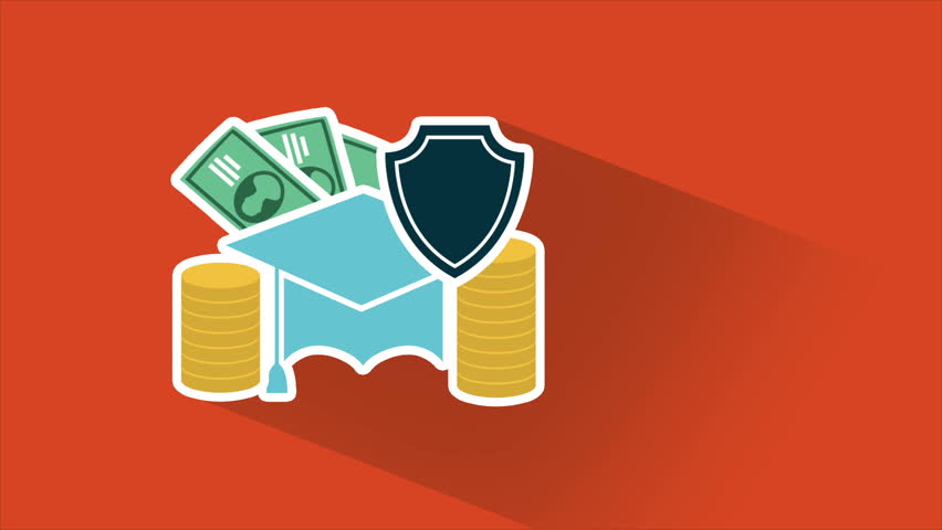 education insurance animation design hd 1080 Stock Footage Video (100% ...