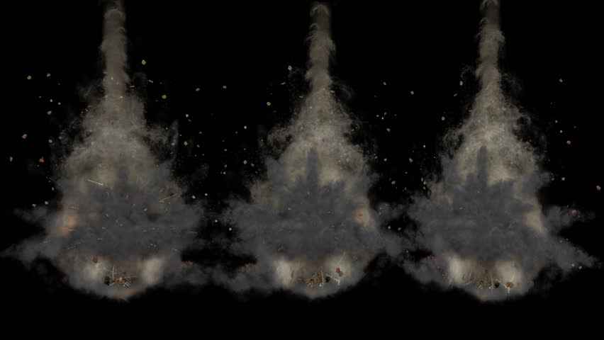 Grenades Explosion Ground Hit Stock Footage Video (100% Royalty-free ...