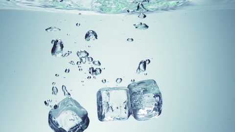 Ice Cubes Falling Water Shooting High 스톡 동영상 비디오(100% 로열티 프리) 7555300 ...