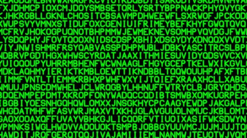 Dynamic Changed Green Letters On Computer Stock Footage Video (100% ...