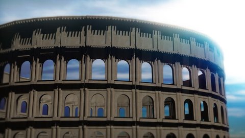 Fantasy Colosseum Stencil Vector Illustration Stock Vector (Royalty ...