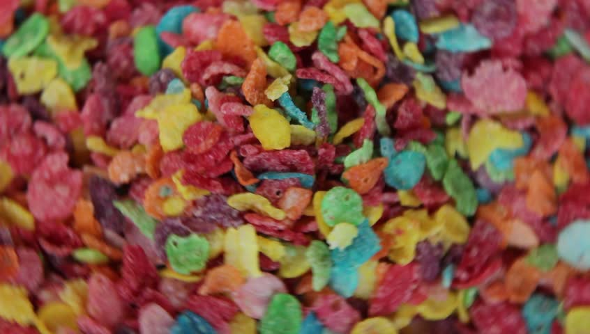 Colorful Corn Flakes Breakfast Stock Footage Video (100% Royalty-free ...
