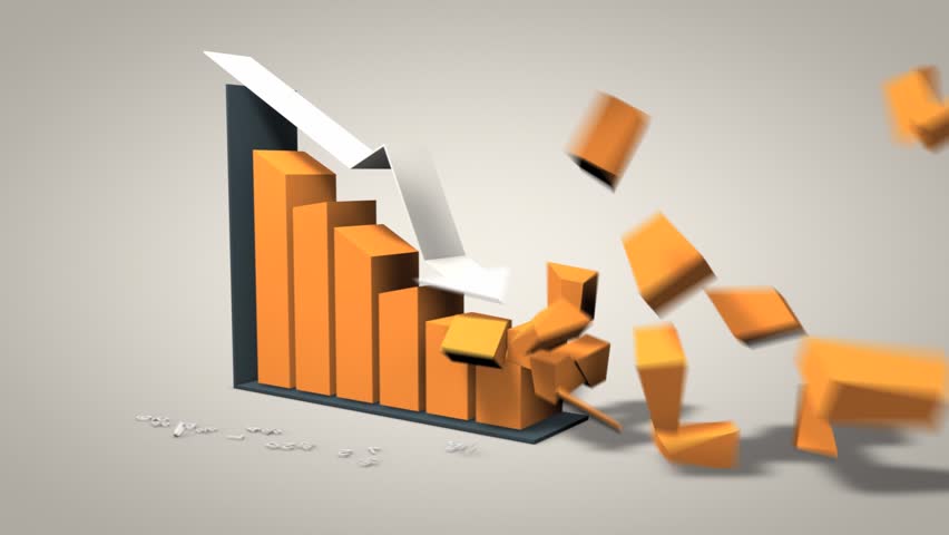 market crash stock bar graph showing Stock Footage Video (100% Royalty ...