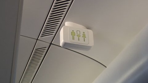 Airplane Wc Sign Stock Footage Video (100% Royalty-free) 75991 ...