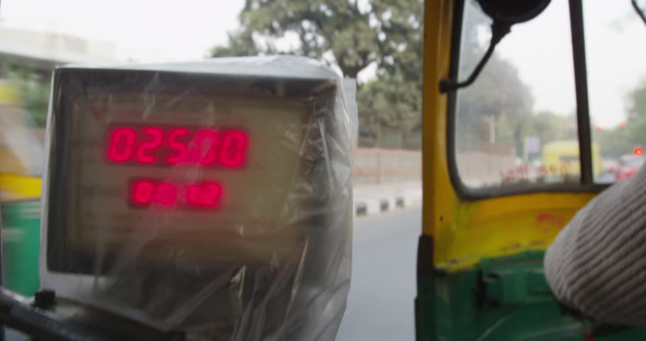 An Auto Rickshaw Meter. Stock Footage Video (100% Royalty-free) 7604542 ...