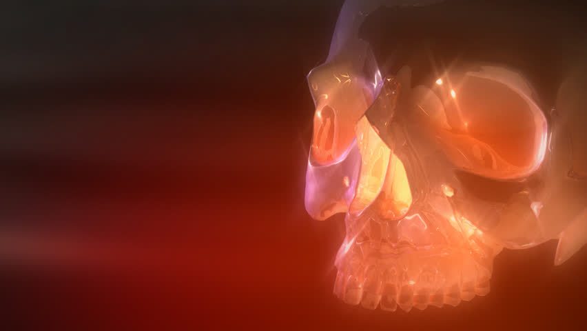skull moving background loop other versions Stock Footage Video (100% ...