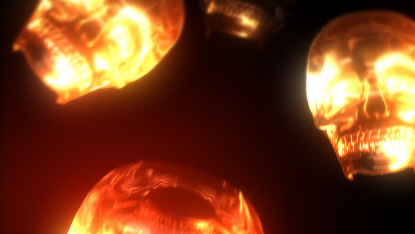 skull moving background loop other versions Stock Footage Video (100% ...