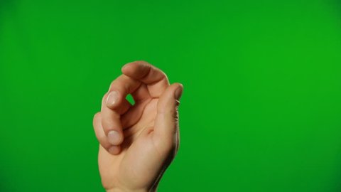 Knocking On Green Screen Close Upfull Stock Footage Video (100% Royalty ...