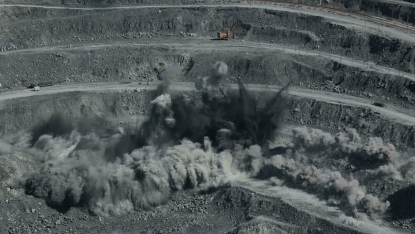 explosion rocks quarry mining Stock Footage Video (100% Royalty-free ...