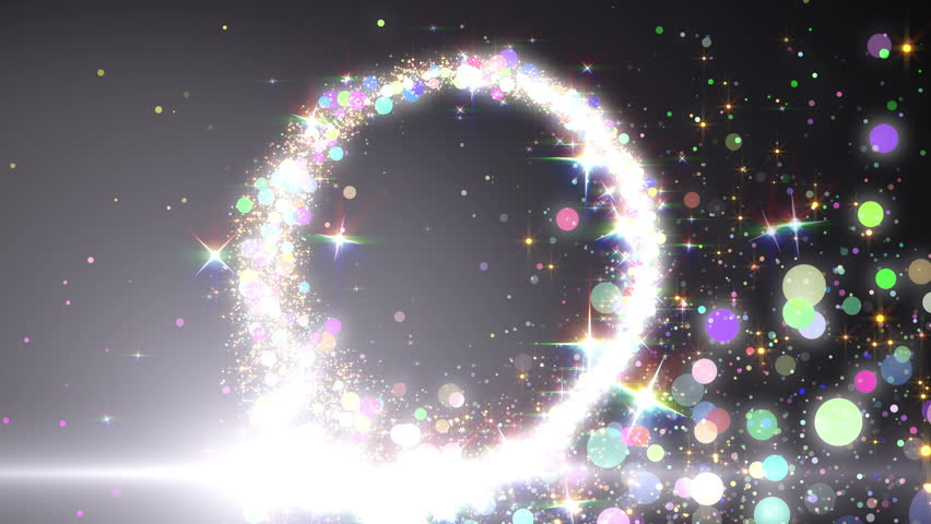 Colorful Sparkling Particles Flash Stock Footage Video (100% Royalty ...