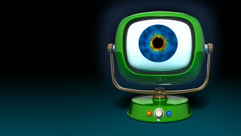 Big Brother Stylish Retro Tv Loop Stock Footage Video (100% Royalty ...