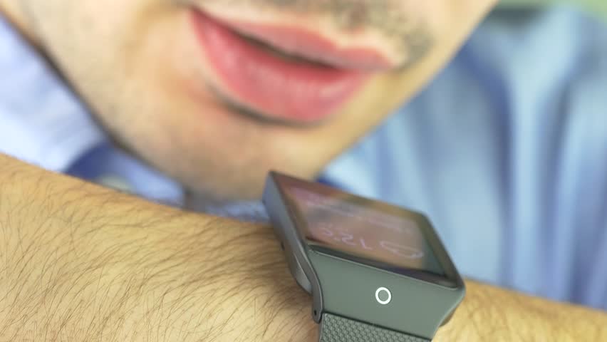 Talking Mouth On Phone On Wearable Stock Footage Video (100% Royalty ...