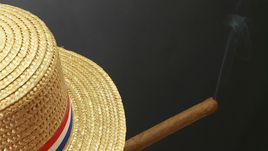 congratulations have cigar man wearing boater Stock Footage Video (100% ...