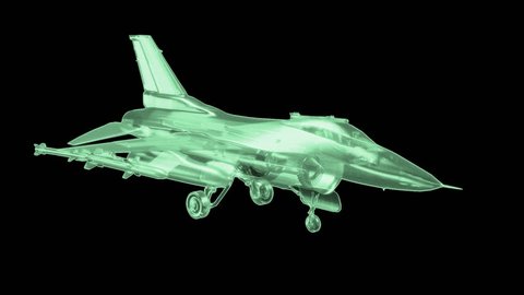 jet fighter aircraft mesh part series Stock Footage Video (100% Royalty ...